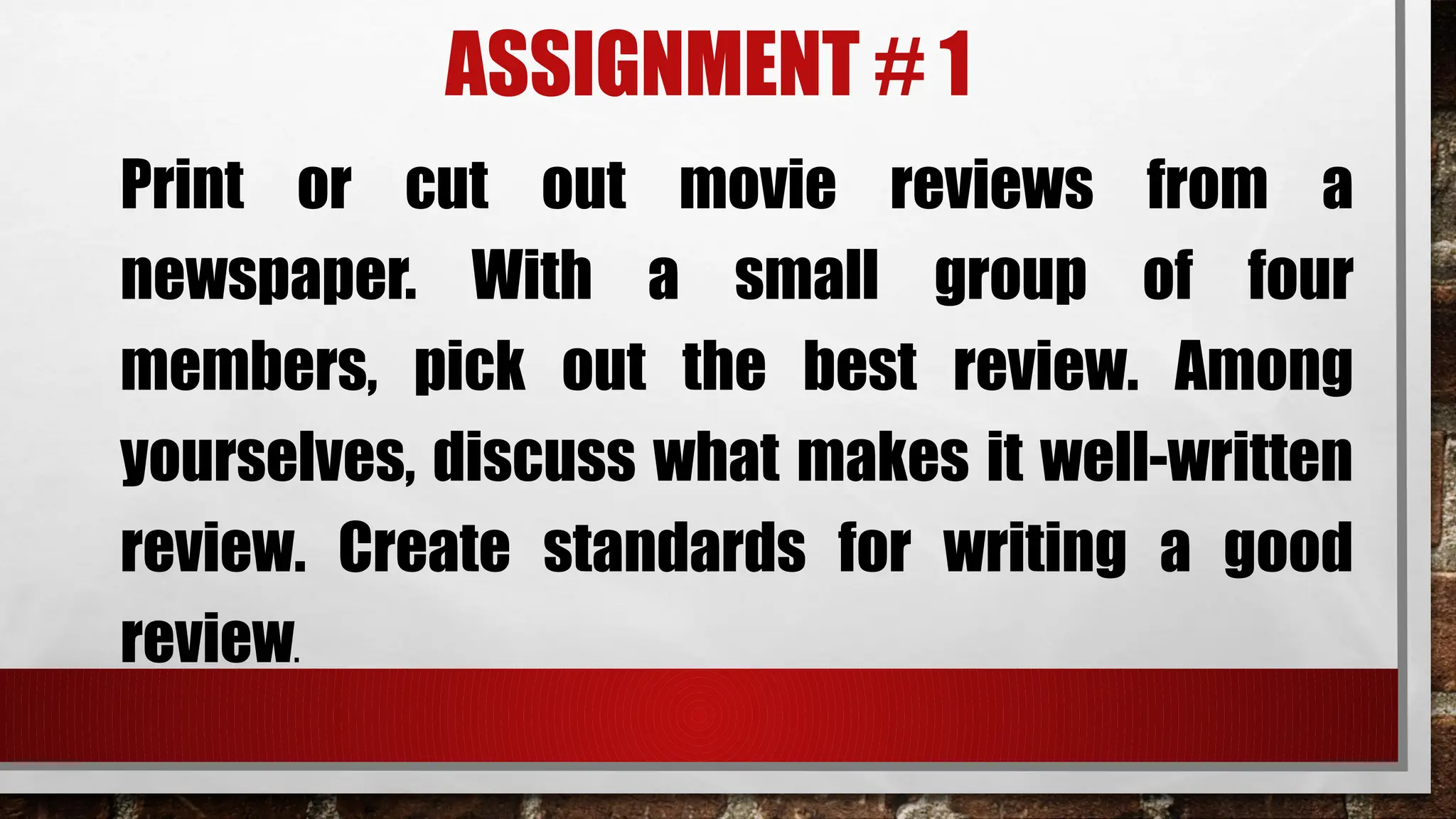 Reaction Paper Power Point Presentation. | PPTX