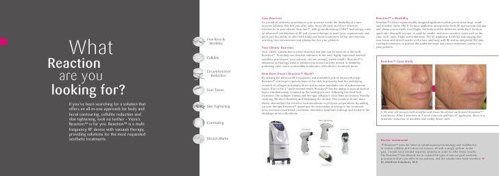Reaction 8 Page Brochure