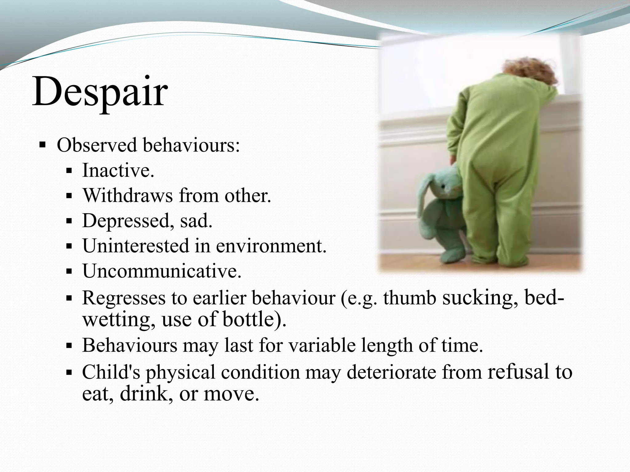 Reaction and care of hospitalized child | PPTX