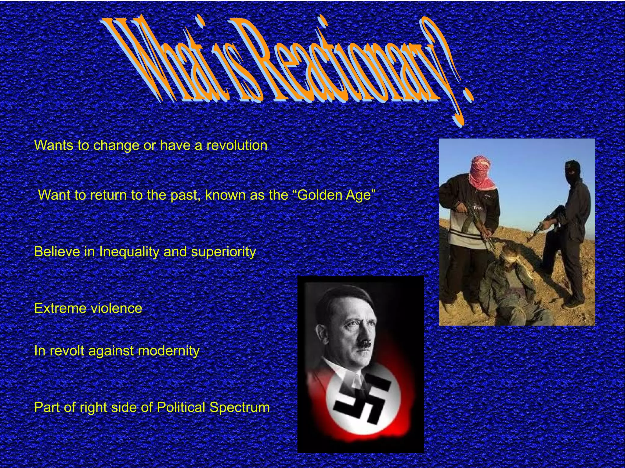 Reactionary slide the real one | ODP