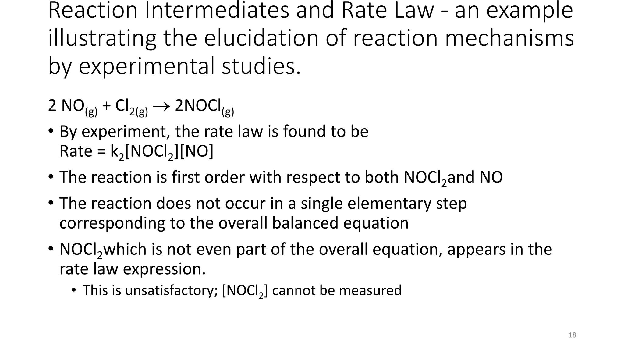 Rate expressions (rate laws) and reaction mechanisms | PDF