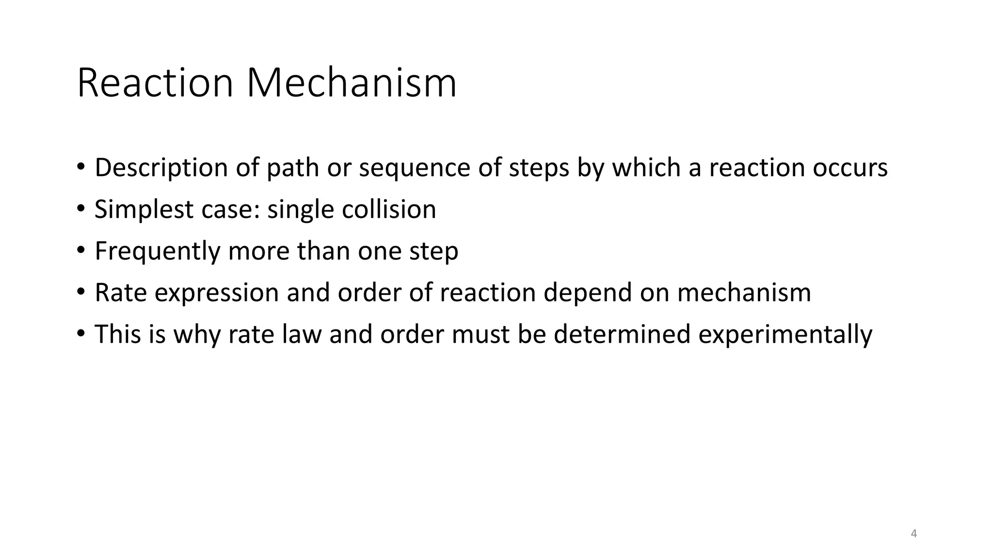 Rate expressions (rate laws) and reaction mechanisms | PDF