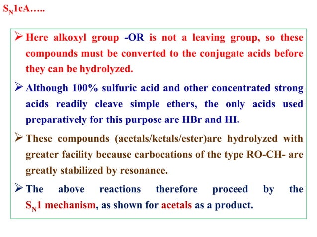 Reaction Mechanism of SNi, SN1’, SN2’, SN1cA and SN2cA reaction | PPTX ...