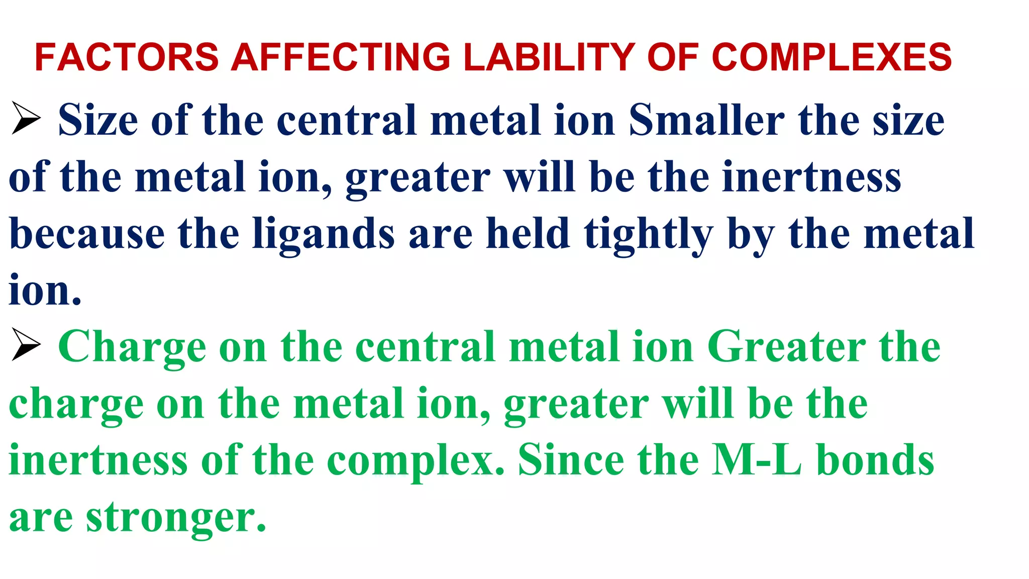 REACTION MECHANISM OF TRANSITION METAL COMPLEXES-I (UNIT-1).pptx