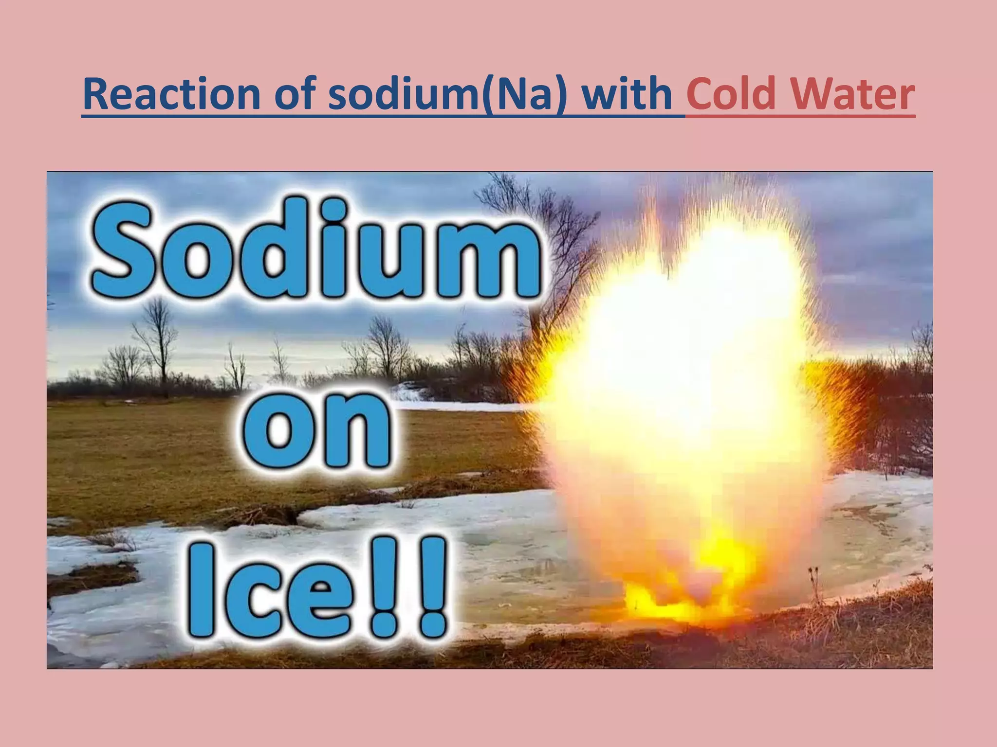 Reaction of metals with water | PPTX