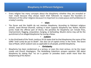 Reaction of muslim world on blasphemy | PPT