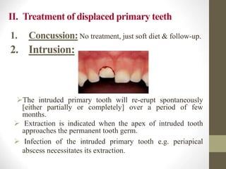 Reaction of teeth to trauma | PPT