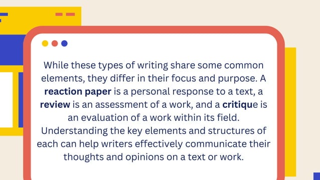 Reaction Paper-Review-Critique Paper.pptx | Science