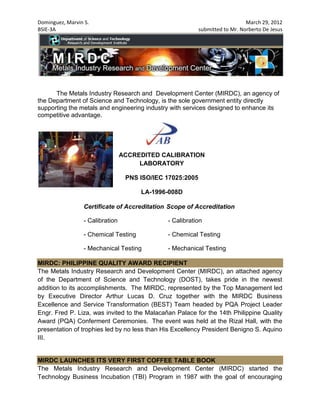 Reaction paper mantech | DOCX | Skin Care | Beauty