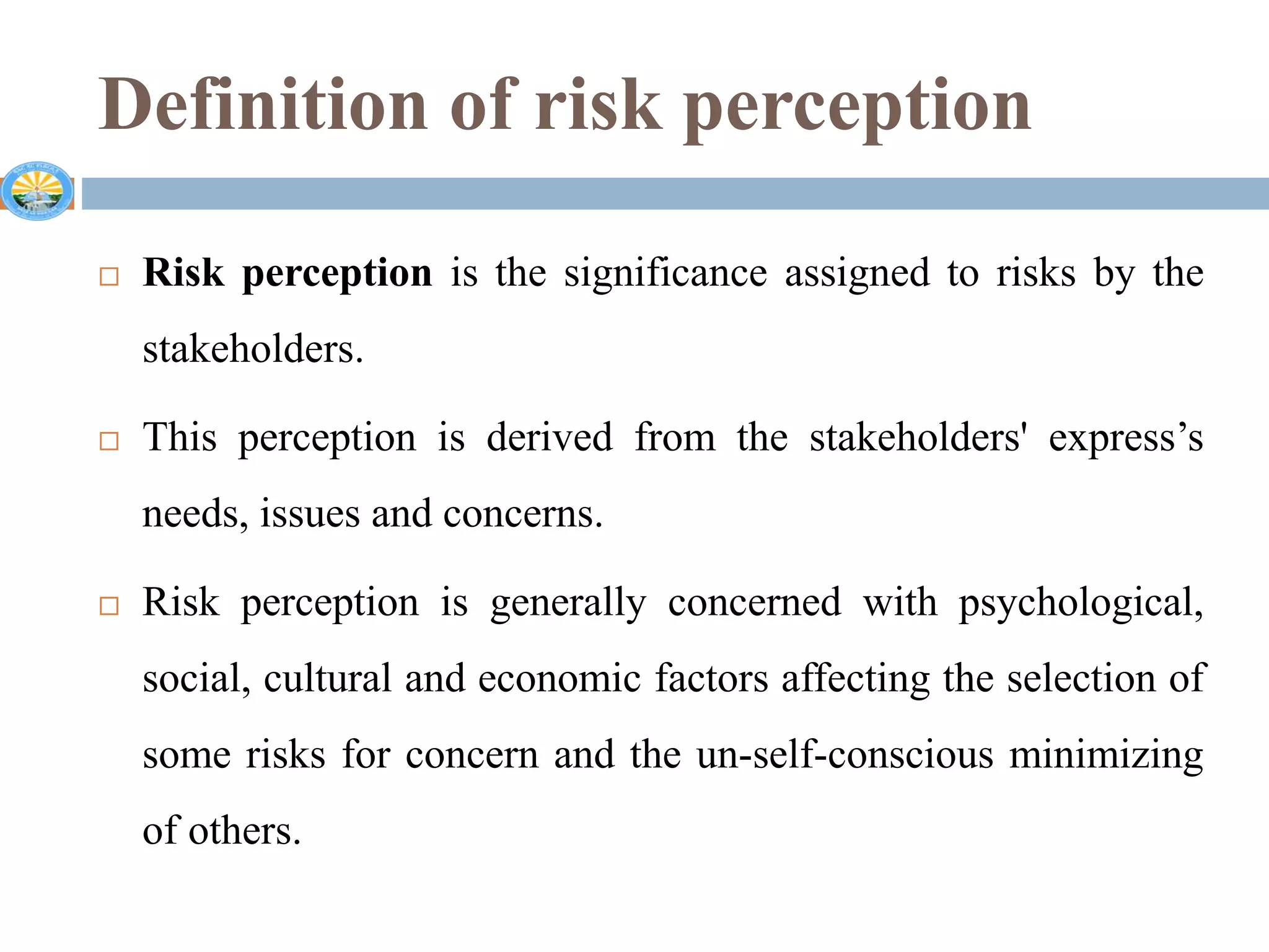 reaction paper ppt on risk perception.ppt