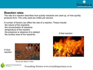Reaction rates | ODP | Chemistry | Science