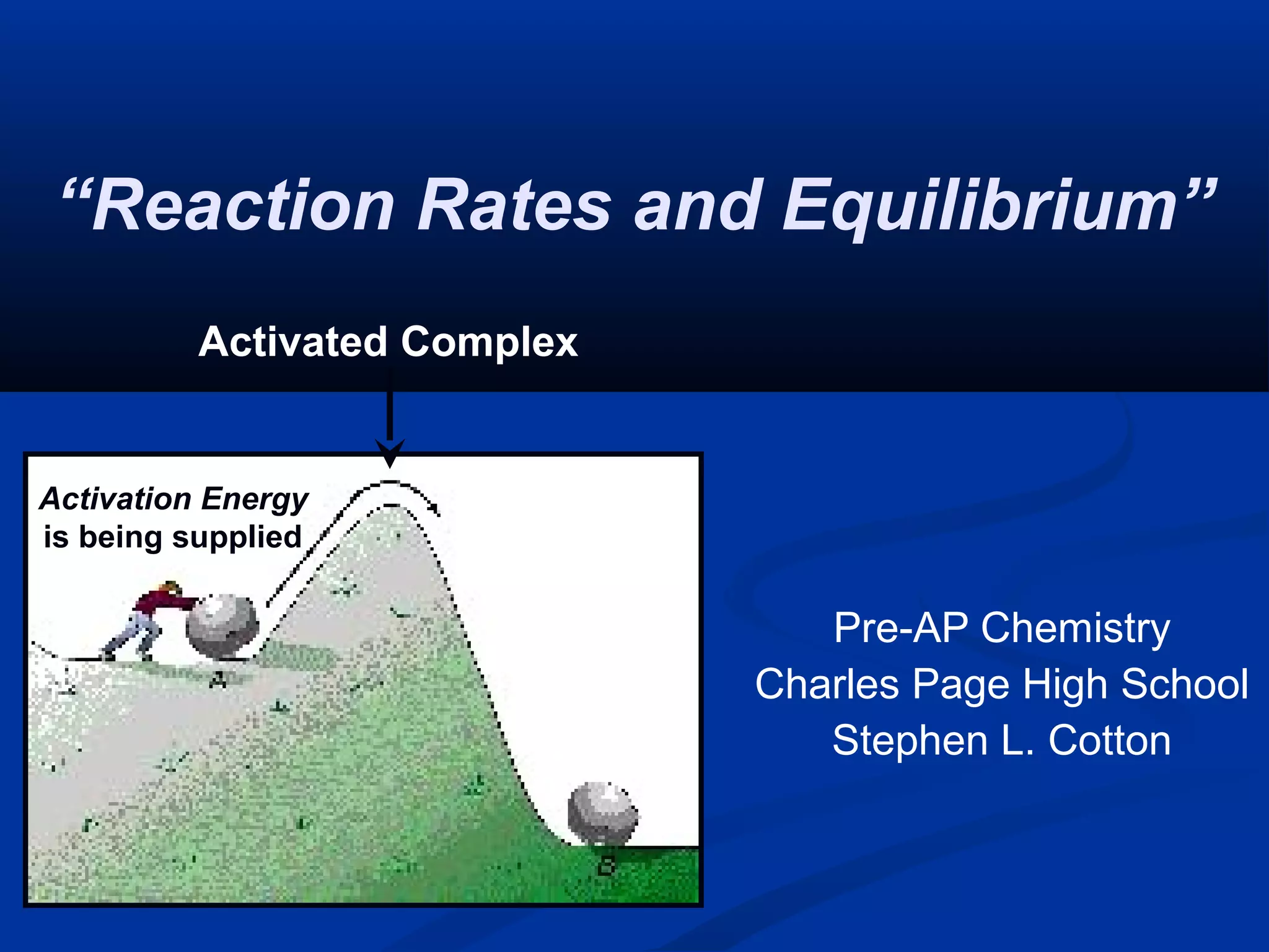 Reaction rates and equilibrium | PPT