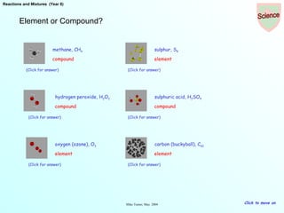 Reactions And Mixtures | PPS