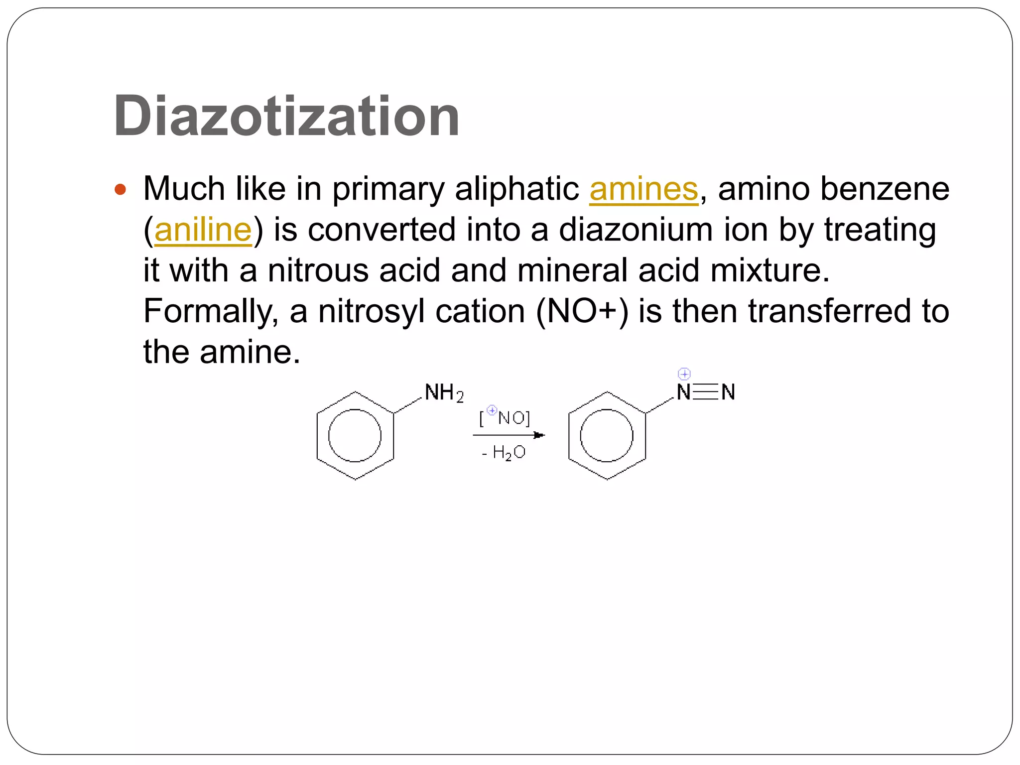 Reactions and pharmaceutical applications of aniline | PPTX