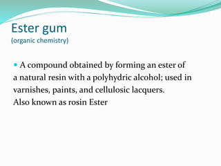 reactions at ester linkages | PPT