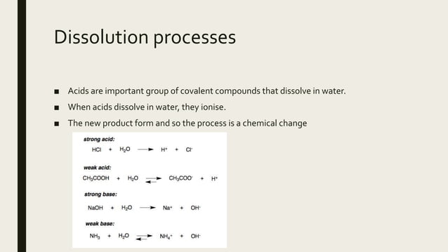 Reactions in aqueous solutions | PPTX | Chemistry | Science