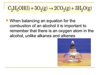 Reactions of alcohol | PPT