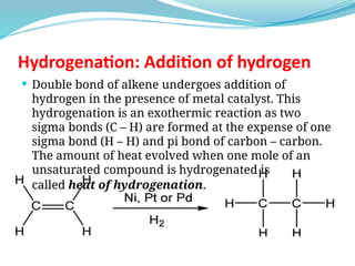 reactions of alkenes.pptx reaction to alkene | PPTX