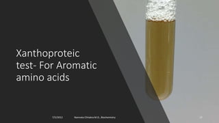 Reactions of amino acids | PPTX