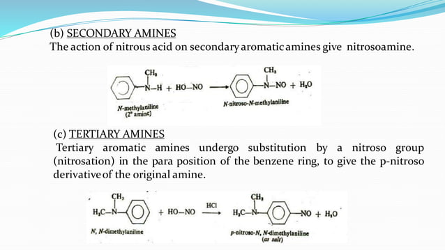 Reactions of aromatic amines | PDF | Chemistry | Science