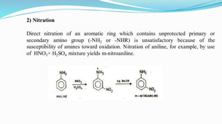 Reactions of aromatic amines | PDF