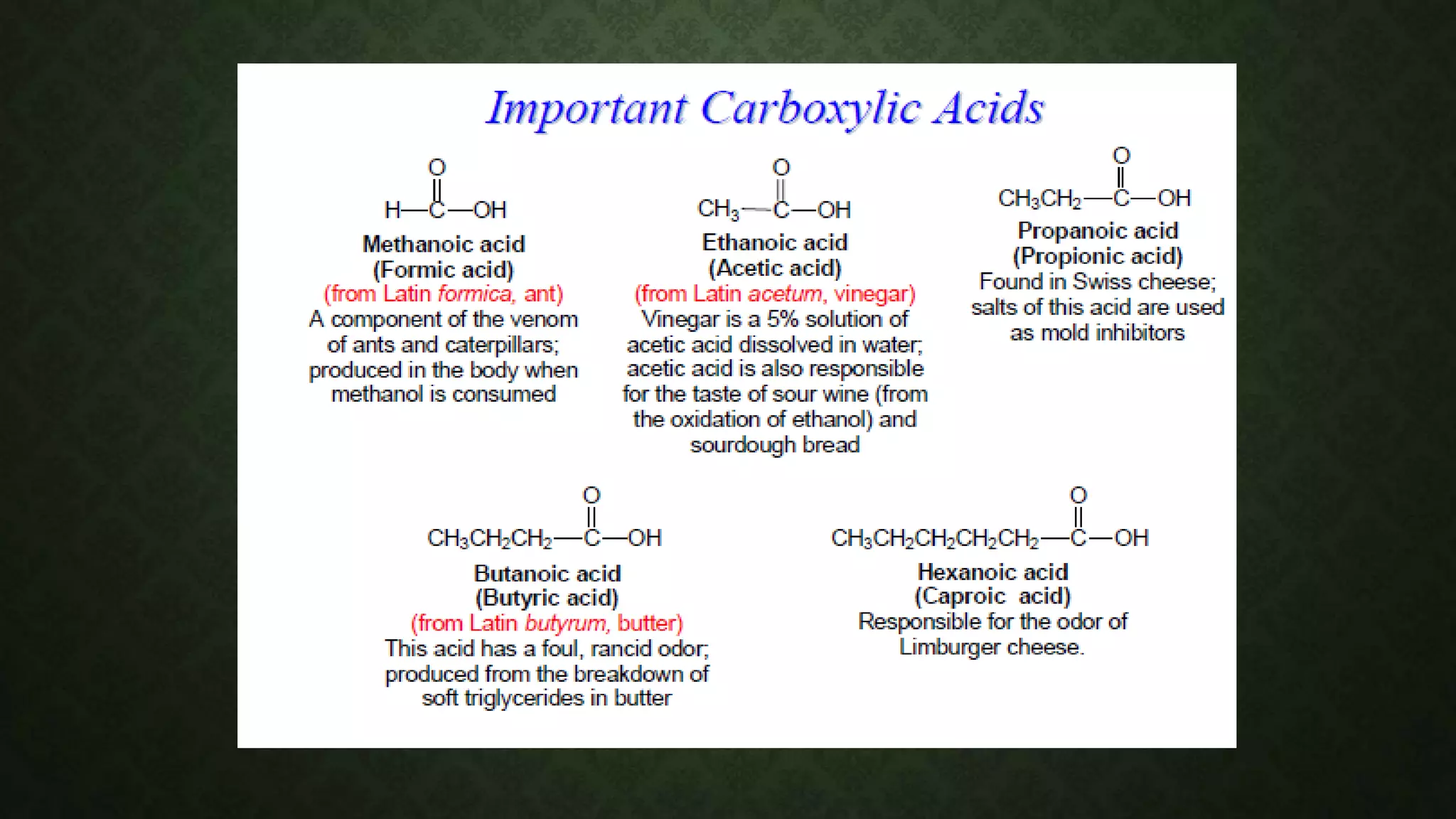 Reactions of carboxylic acids | PPTX