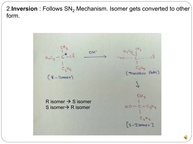 Reactions of chiral molecules | PPTX | Chemistry | Science