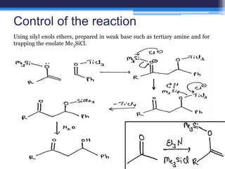 Reactions of enolates with carbonyl compounds | PPTX