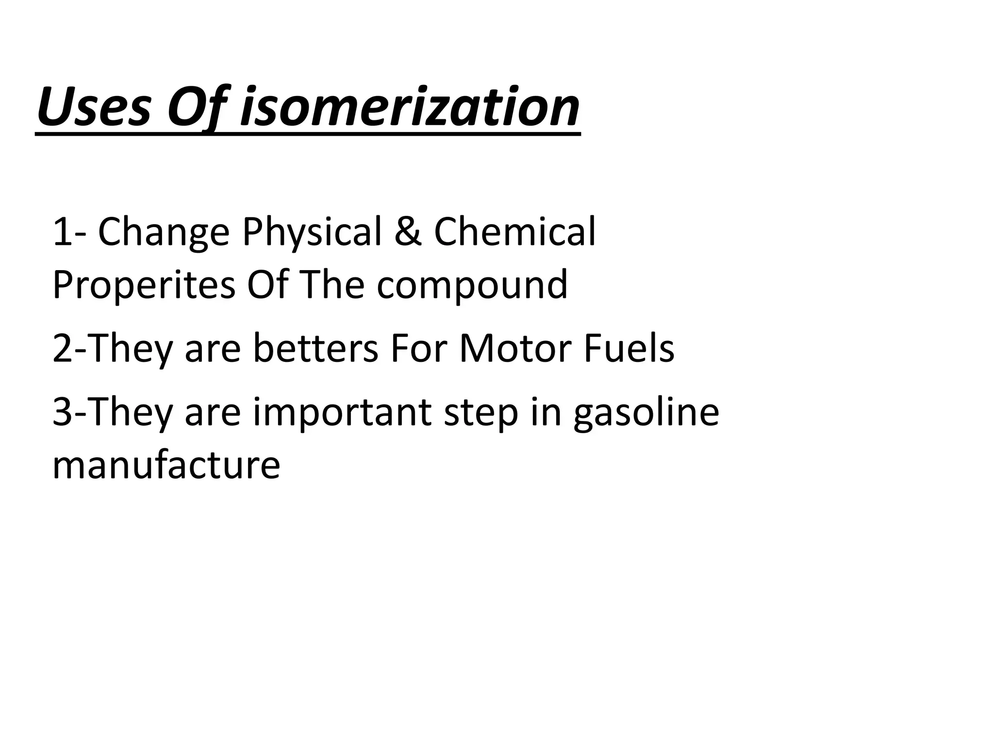 Reactions of isomerization of n butane | PPT