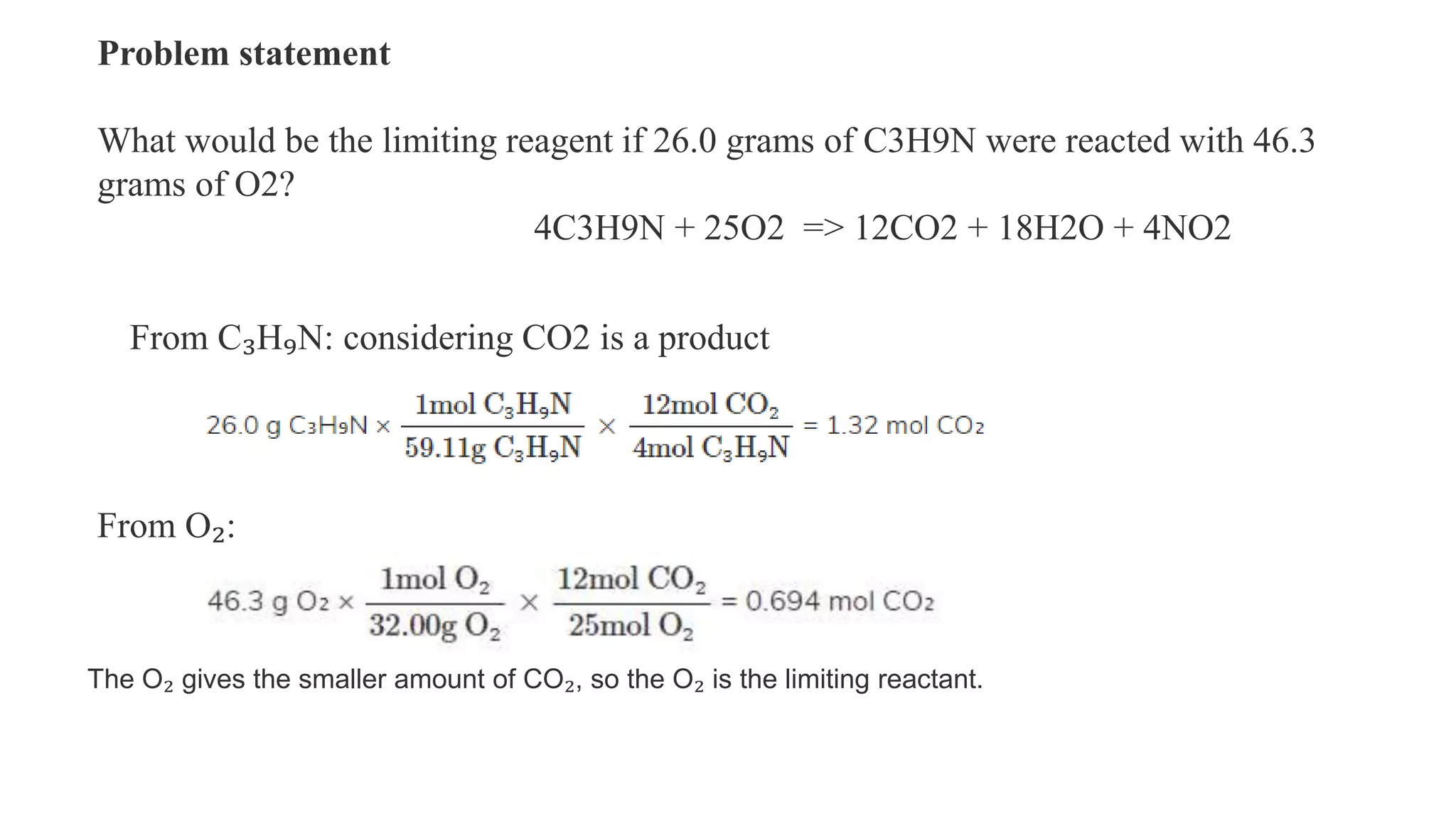 Chemical Reaction Stoichiometry | PPTX | Chemistry | Science