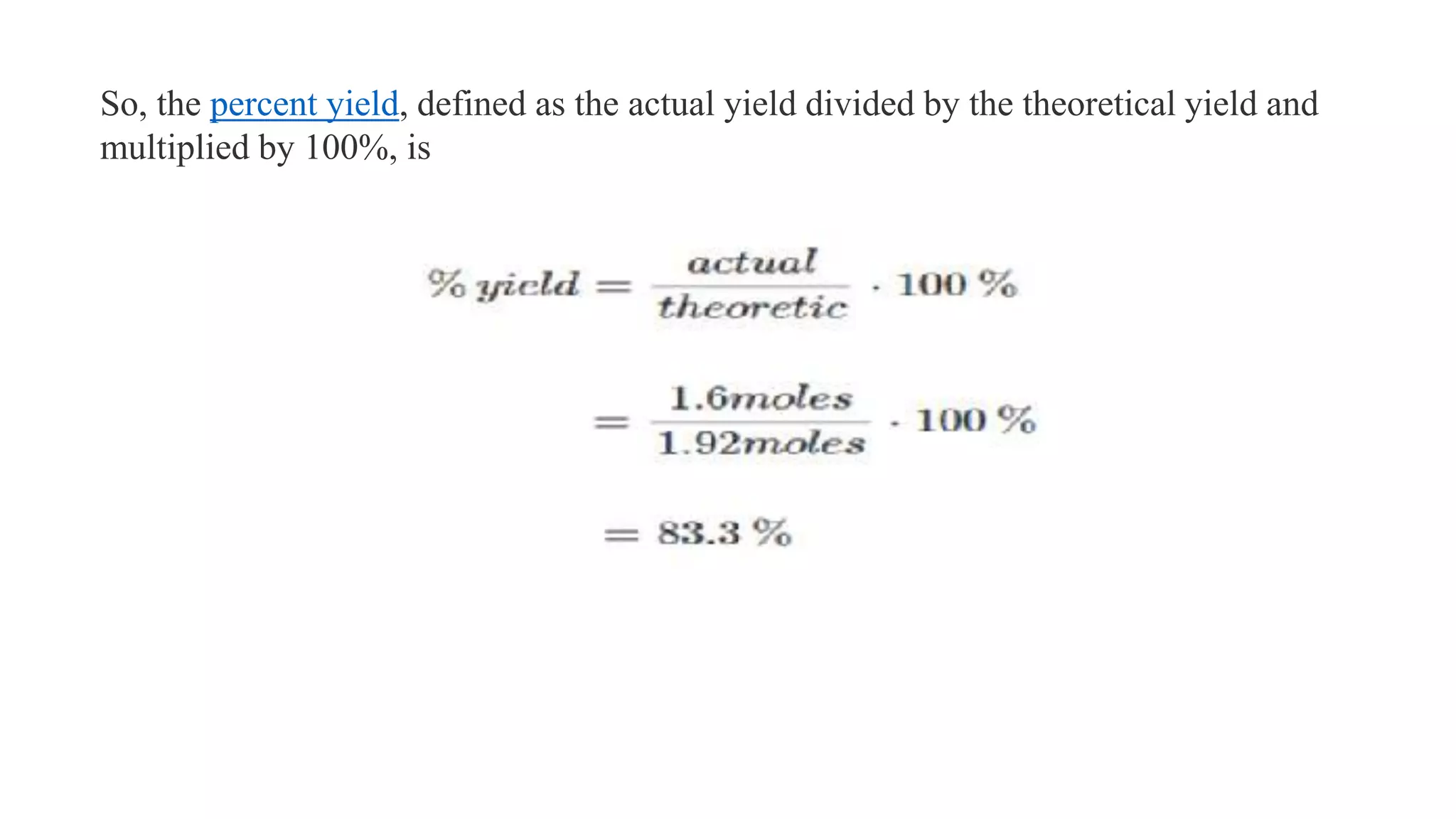 Chemical Reaction Stoichiometry | PPTX | Chemistry | Science