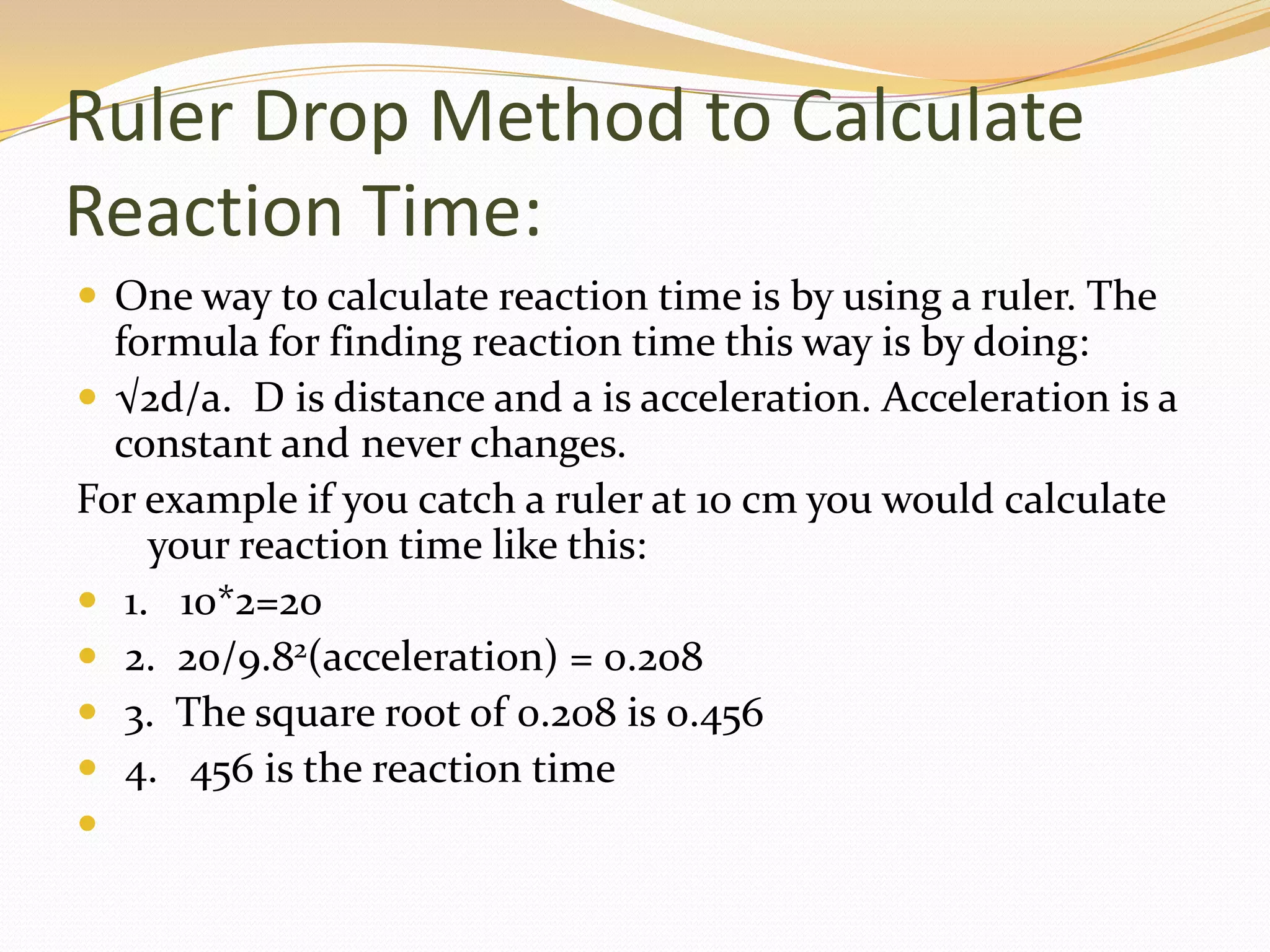 Reaction time | PPTX