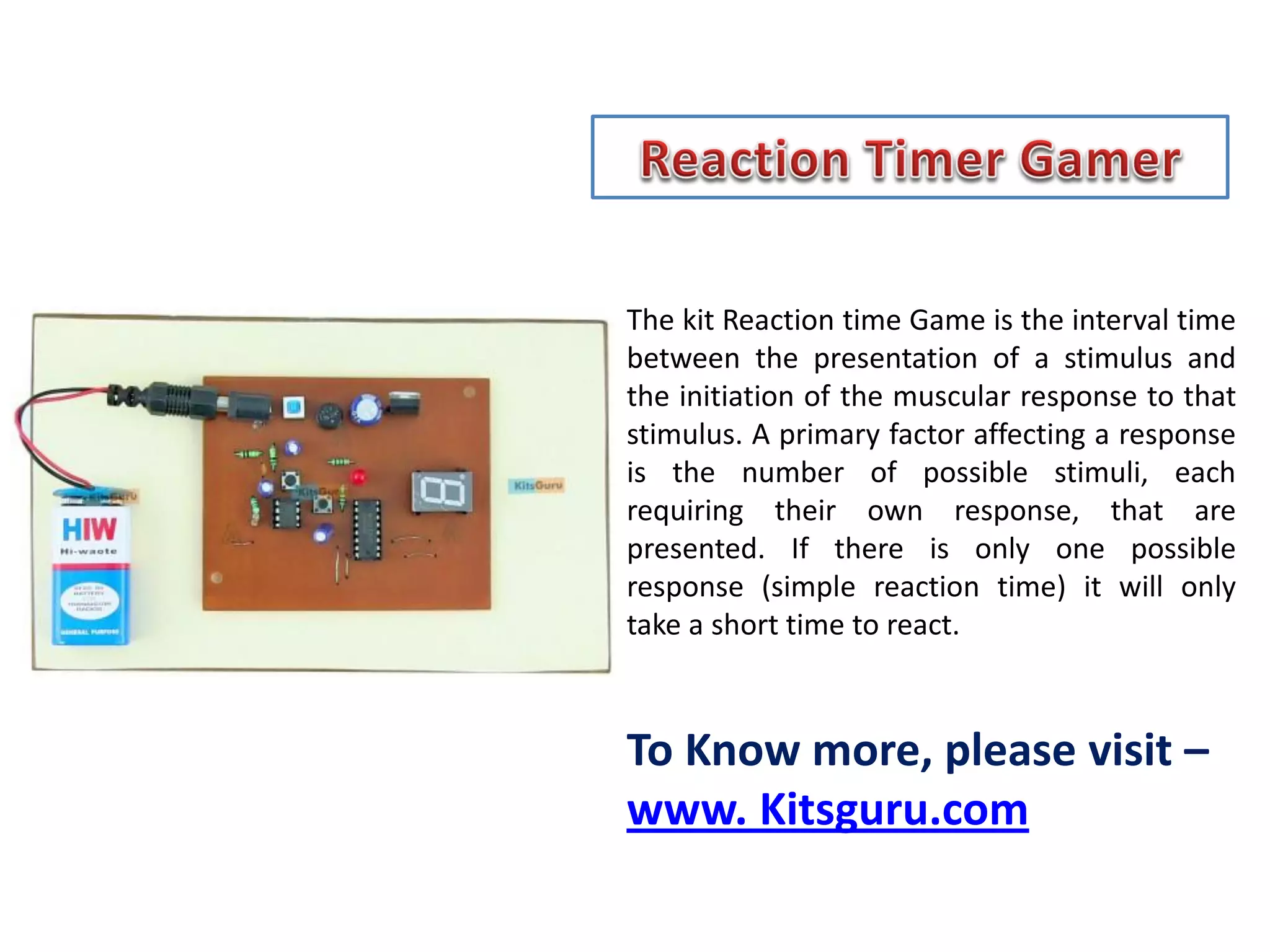 Reaction timer gamer | PPT | Free Download