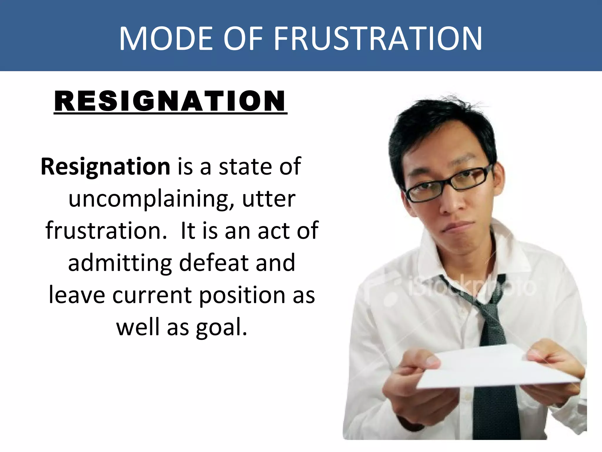 Reaction to frustration | PPT