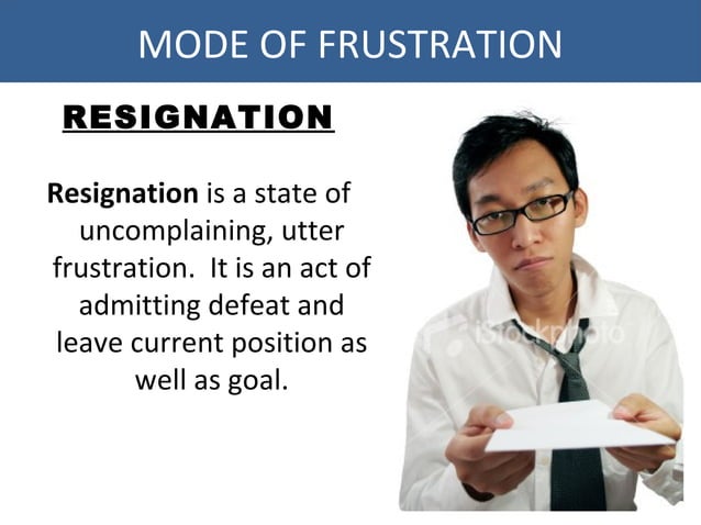 Reaction to frustration | PPT
