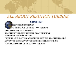 Reaction turbbine | PPTX