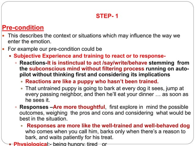 Reaction vs response 1 | PPTX