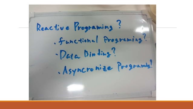 Reactive Programing | PPT