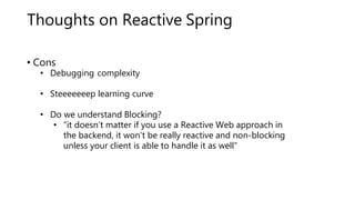 Functional Reactive Endpoints using Spring 5 | PPT