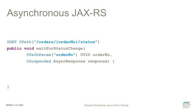 Reactive Enterprise Java | PPT