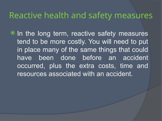 reactive proactive methods FOR INDUSTRIAL SAFETY | PPTX