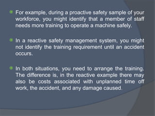 reactive proactive methods FOR INDUSTRIAL SAFETY | PPTX