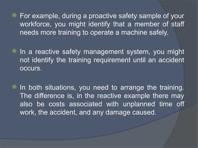 reactive proactive methods FOR INDUSTRIAL SAFETY | PPTX