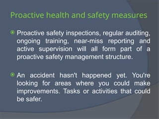 reactive proactive methods FOR INDUSTRIAL SAFETY | PPTX