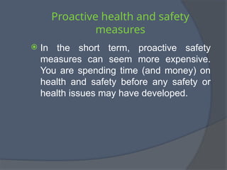 reactive proactive methods FOR INDUSTRIAL SAFETY | PPTX
