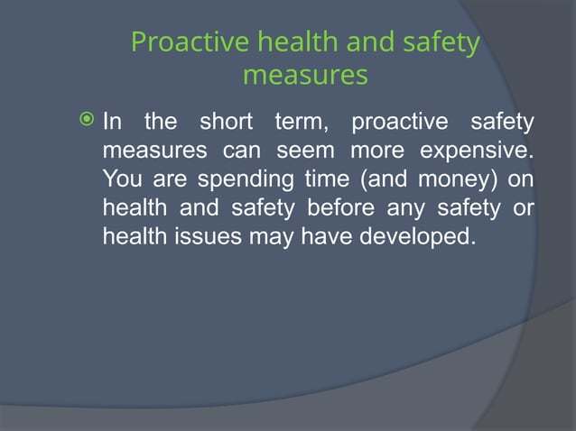 reactive proactive methods FOR INDUSTRIAL SAFETY | PPTX