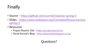 Reactive Spring 5 | PPT