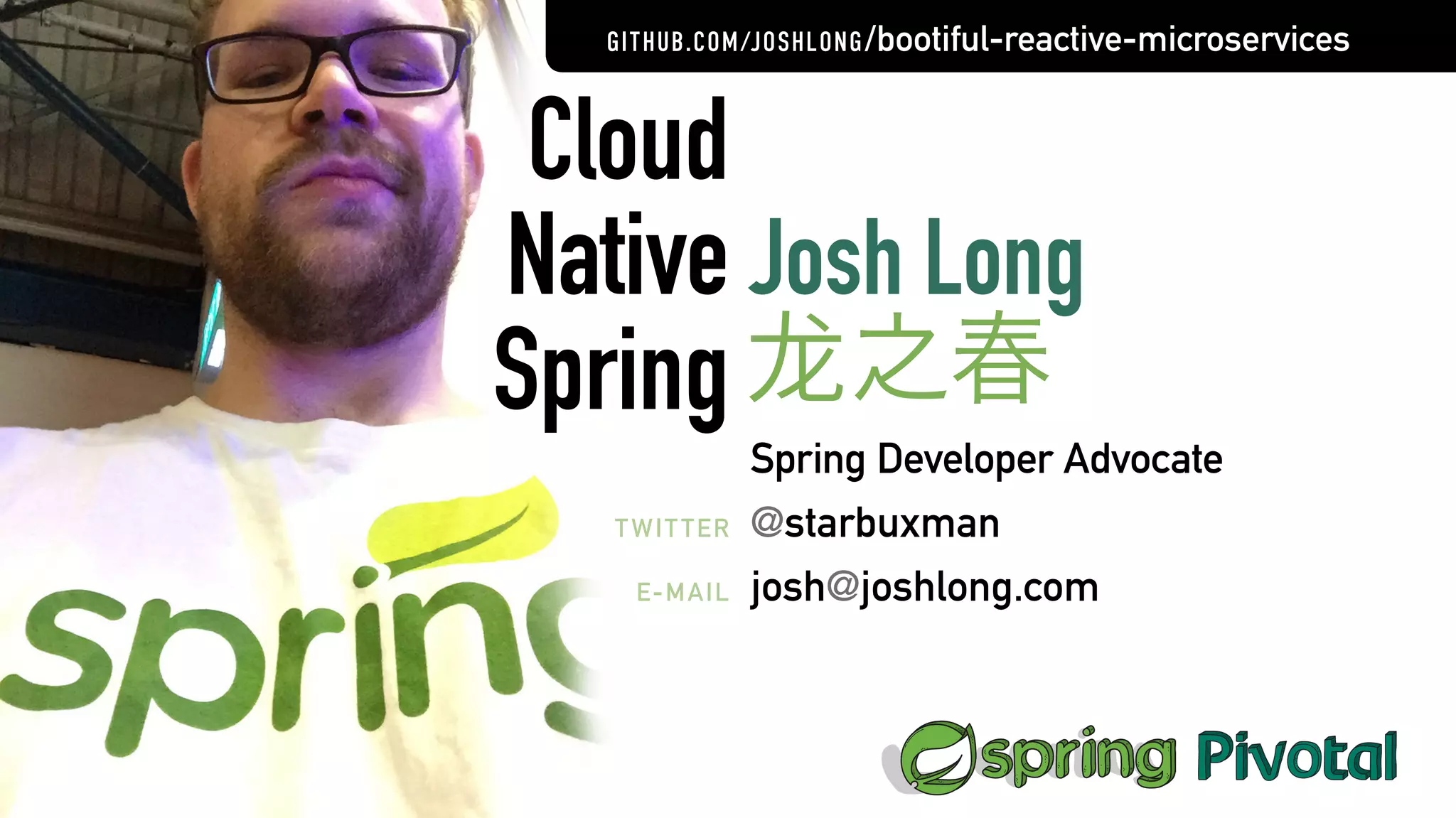 The Reactive Revolution - Josh Long | PPT
