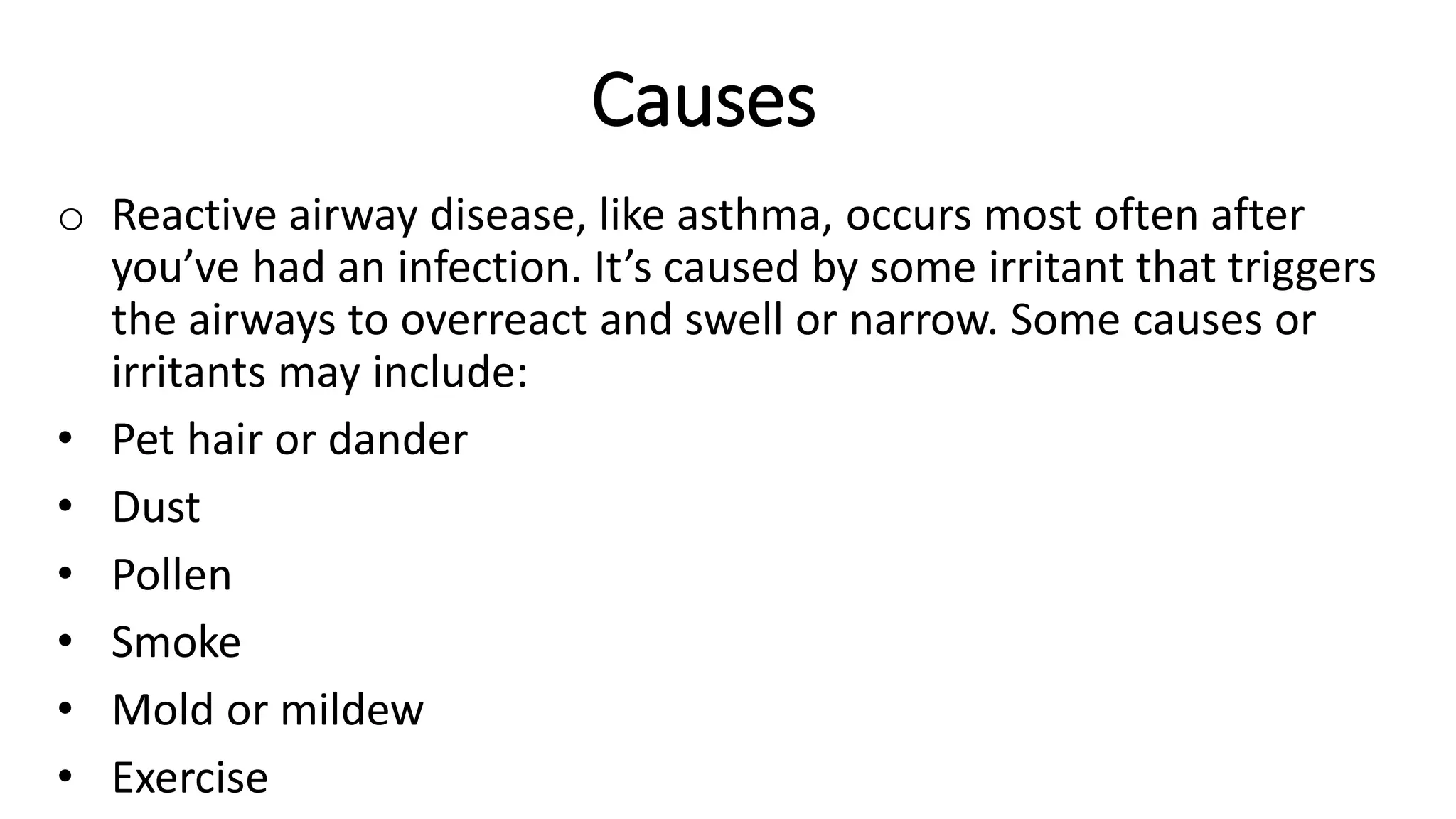 Reactive airway disease | PDF