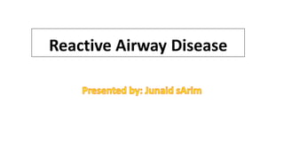 Reactive airway disease | PDF